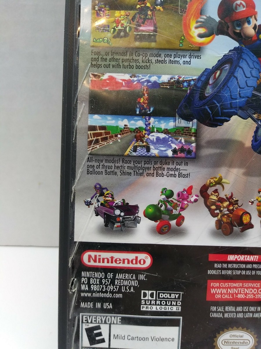 Mario Kart Double Dash RARE Not For Resale Variant OEM Case Mario Kart Double Dash RARE Not For Resale Variant OEM Case