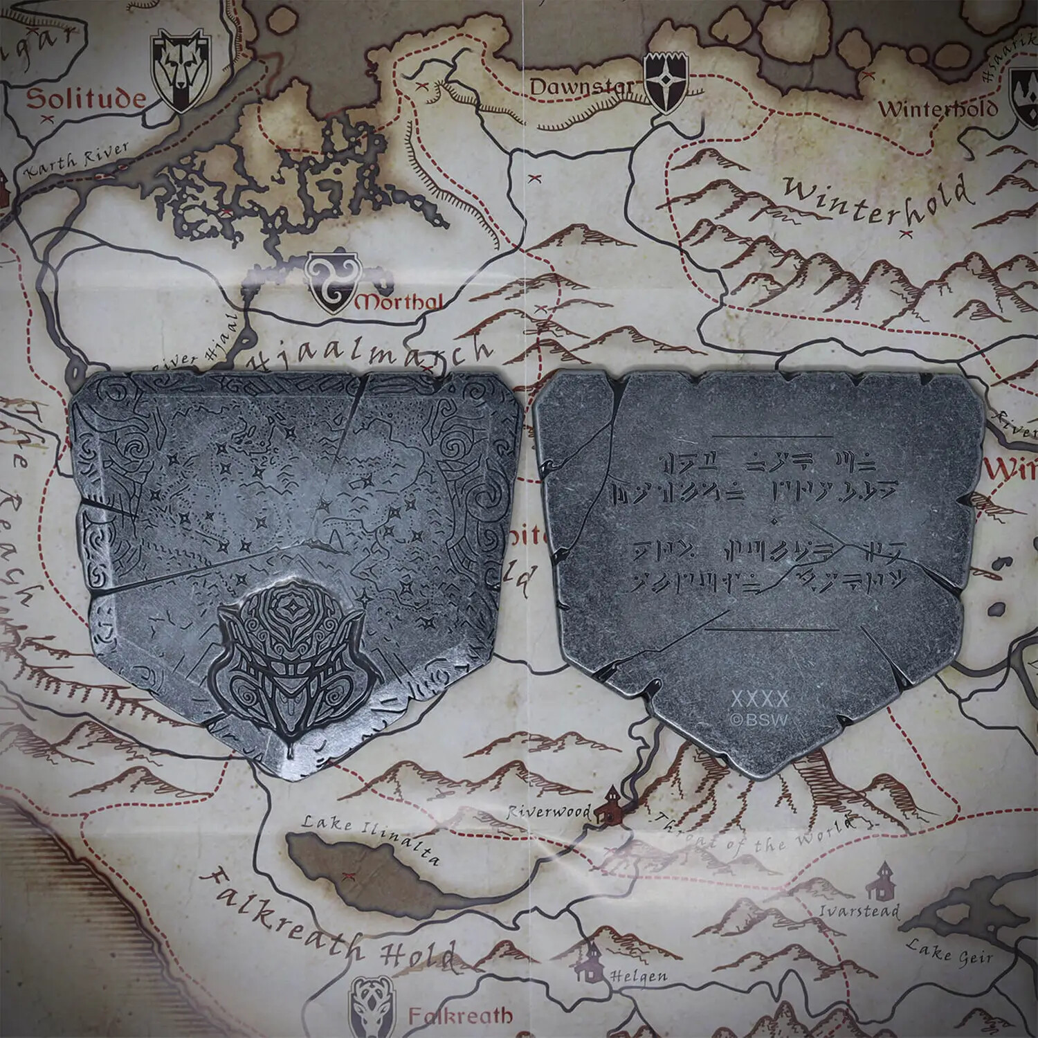 The Elder Scrolls 5: Skyrim Metal Dragonstone Limited Edition MAP ...