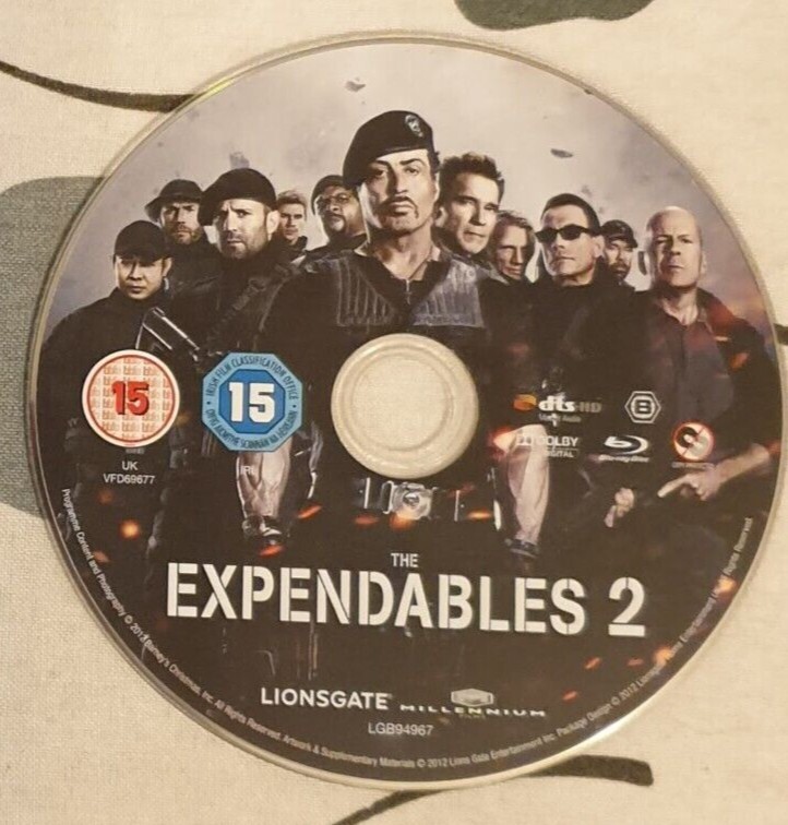 The Expendables 2 Blu-ray Sylvester Stallone Jason Statham Jet Li ...