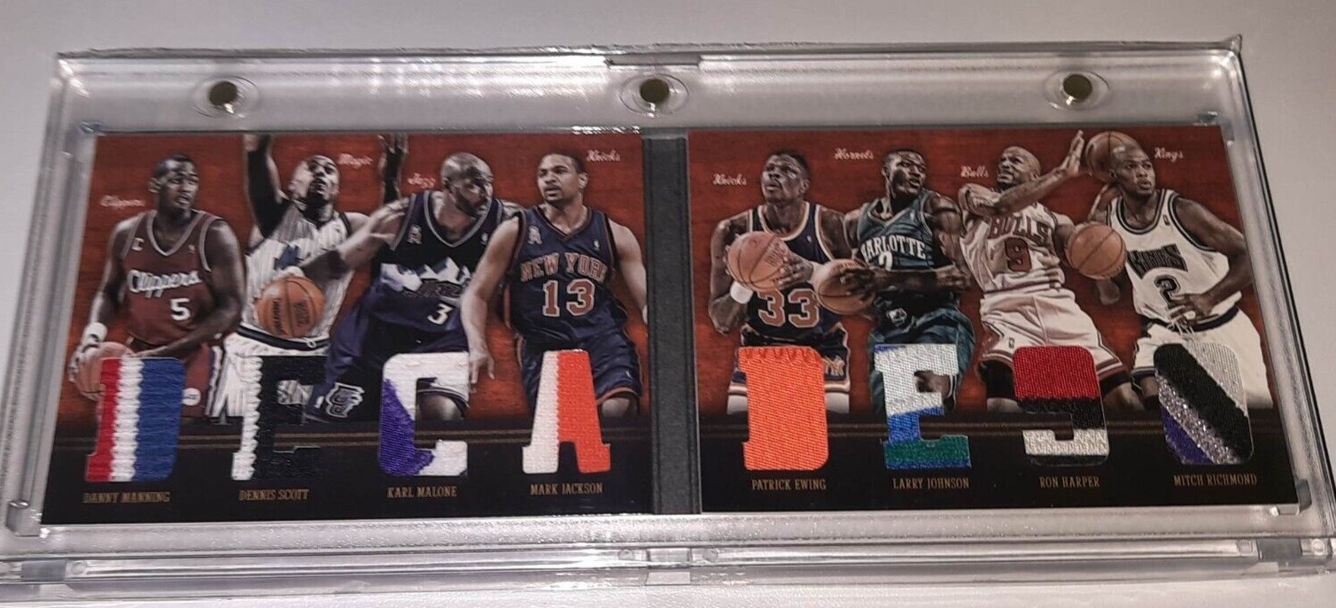 2011-12 Preferred patch /10 Larry Johnson Malone Ewing Harper Mark ...