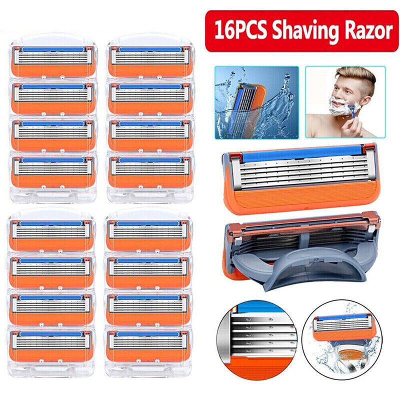 New 16PCS Compatible Razor Blade Refills For Gillette Fusion 5 Proglide ...