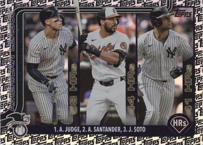 2025 Topps Series 1 - League Leaders Aaron Judge, Juan Soto, Anthony ...