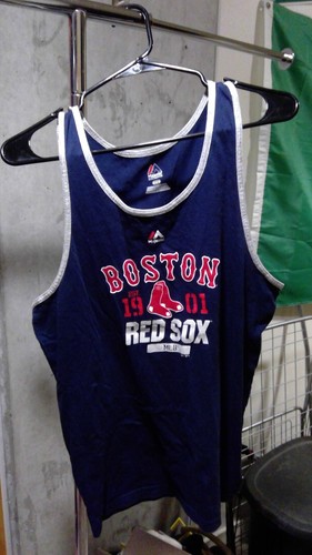 Majestic MLB Boston Red Sox tank top medium mens | eBay