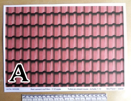 Paper Roof for House Of Dolls - Scale / Ladder 1:12 - Choice Of 10 ...