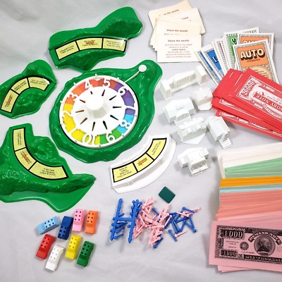 Game of Life 1982 Edition Parts Pieces Board Spinner Hills Cars Money ...