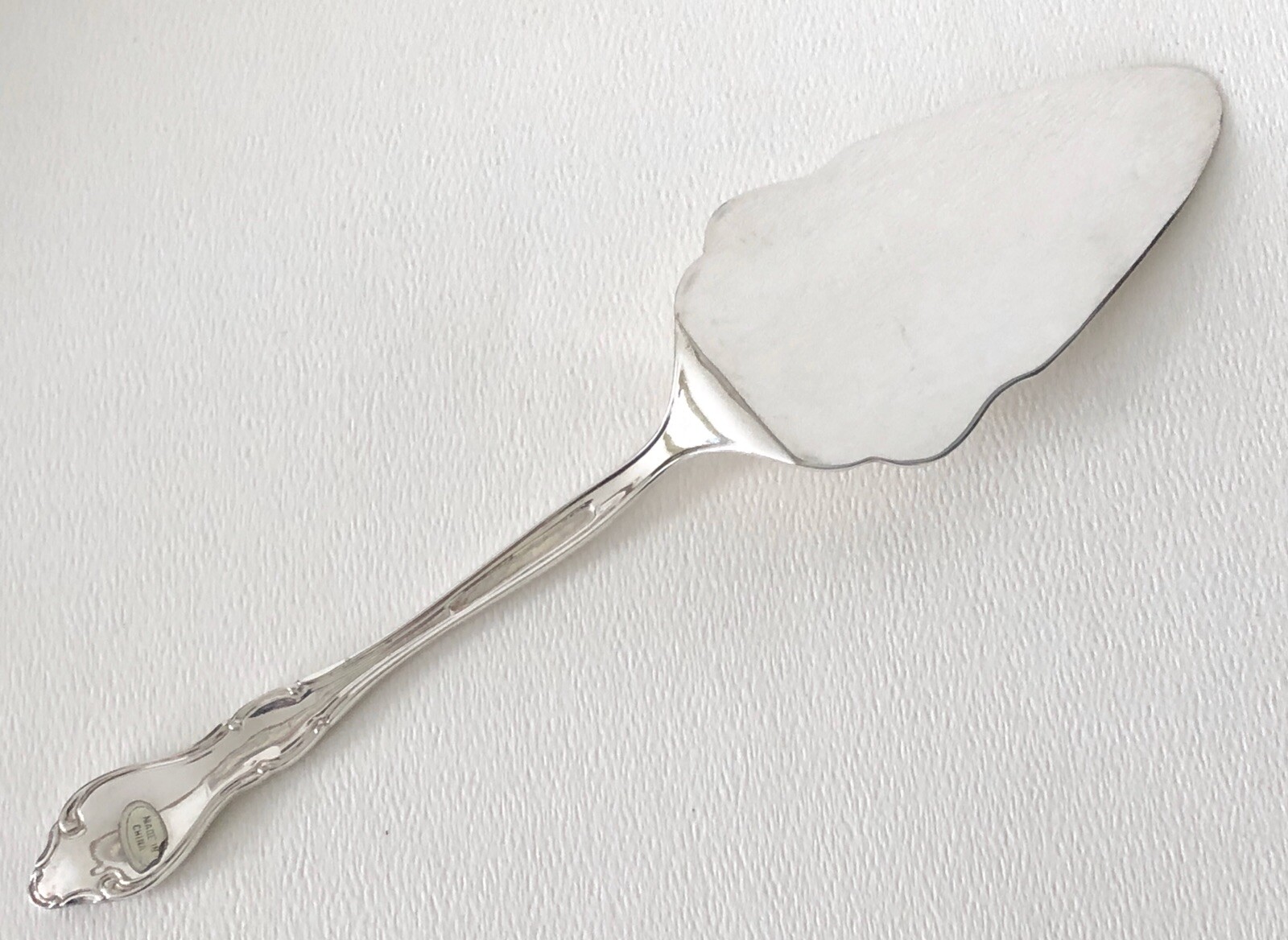 VINTAGE INTERNATIONAL SILVER CHRISTMAS GREETINGS SILVERPLATED PIE ...