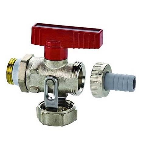 SIMPLEX KFE Kugelhahn 1/2" 3/4" selbstdichtend, bis 130°C für Heizung ...