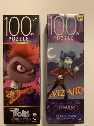 Disney Pixar Dreamworks Trolls Onward 2 Puzzles 100 Pieces Each | eBay
