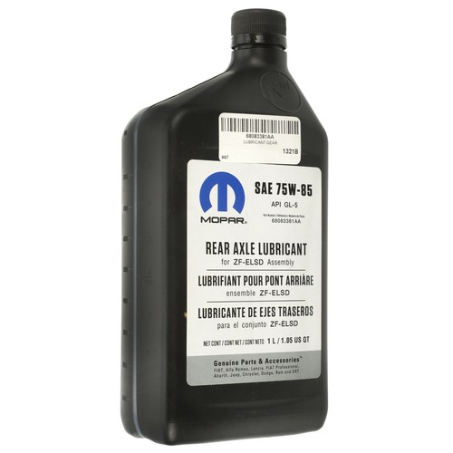 AXLE LUBRICANT SAE 75W-85 FOR ZF-ELSD ASSEMBLY 1L/1.05 US QT MOPAR ...