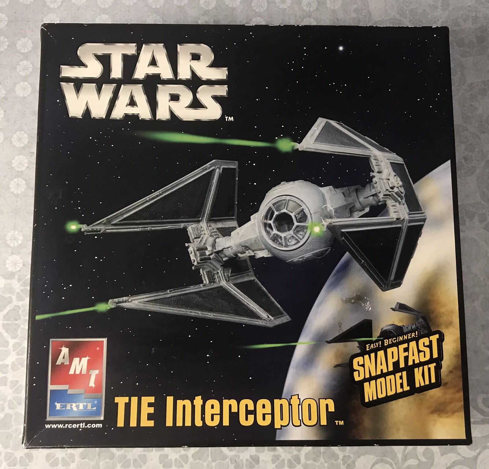 AMT ERTL Star Wars TIE Interceptor Model Kit, No. 38312, Vintage 2005 ...