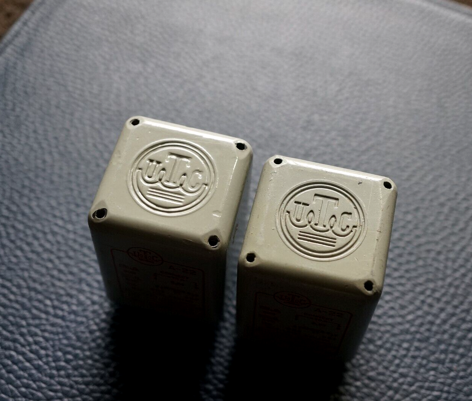 2 VINTAGE EARLY UTC A-22 AUDIO OUTPUT INTERSTAGE TRANSFORMERS | eBay