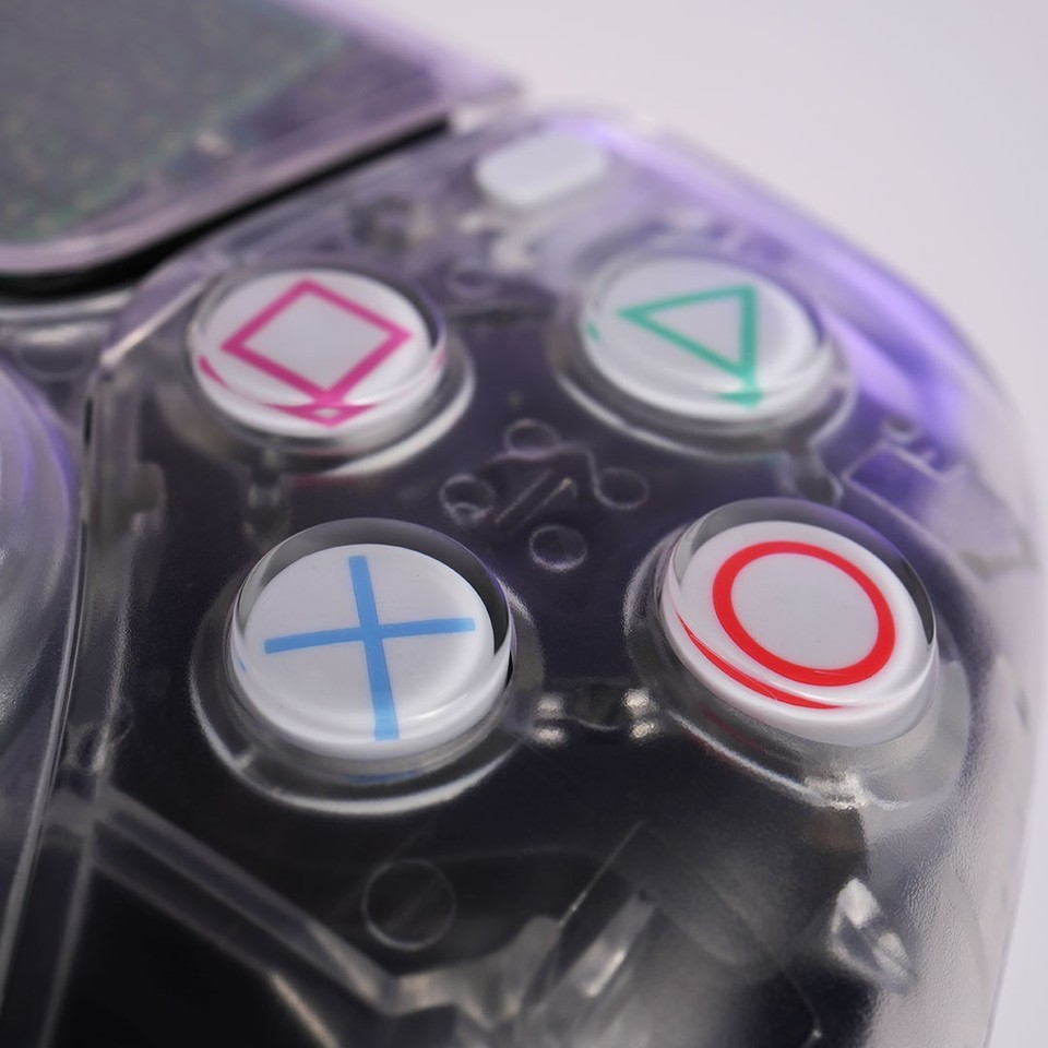 Crystal White PS5 Controller Killscreen Pro Clear Retro PlayStation 5 ...