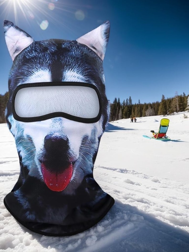 3D Cat Ski Balaclava Sheisty Face Mask with Ears Cute Animal 2pack-dog ...