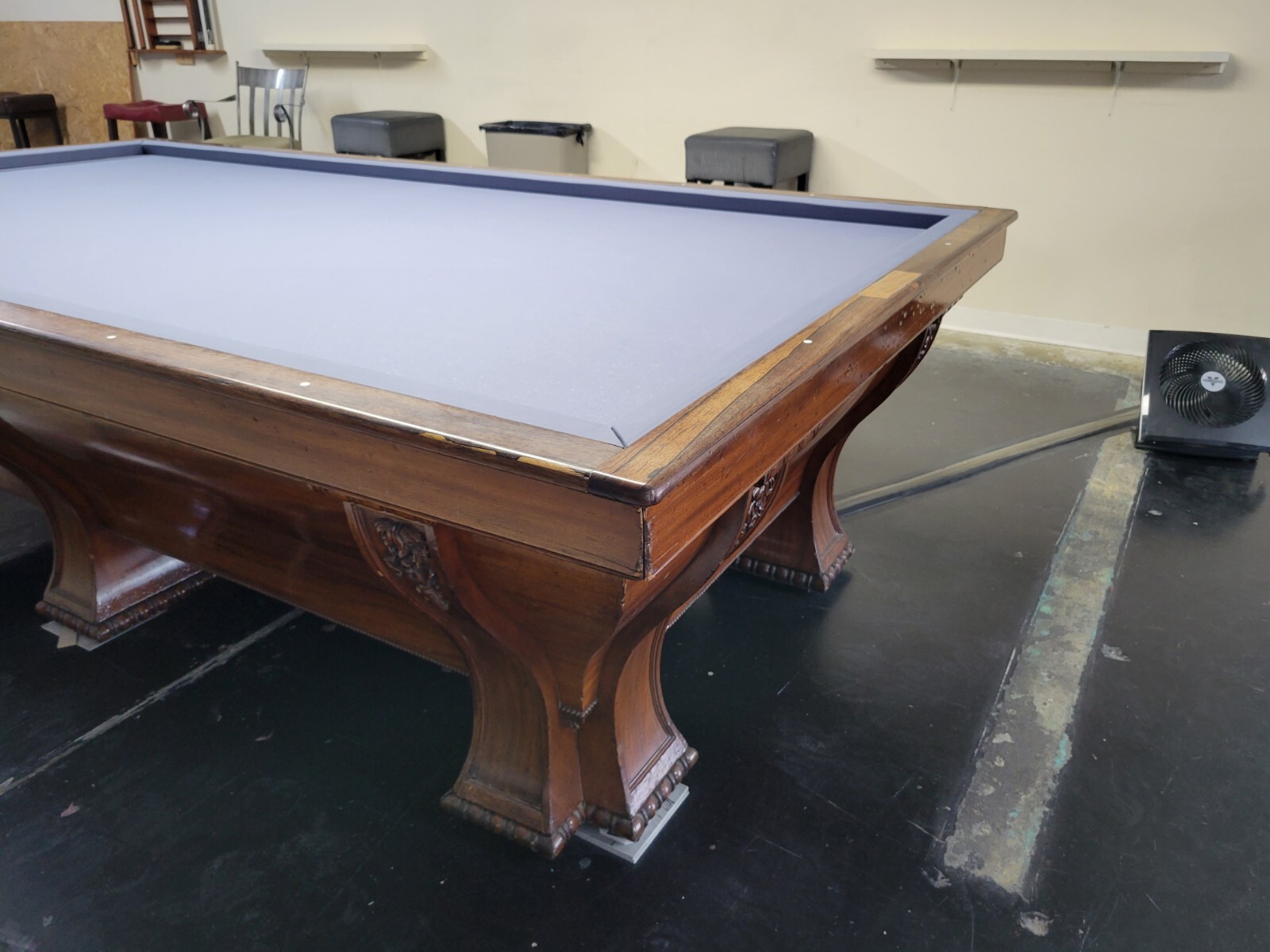 Antique 3 Cushion Billiard Table 5' x 10' | eBay