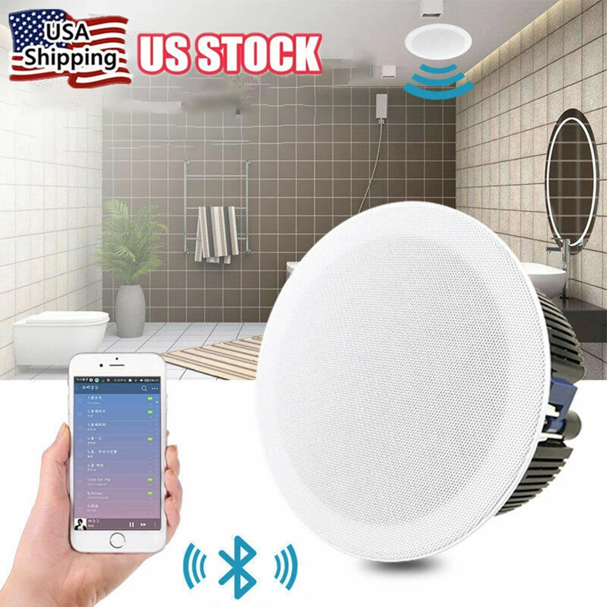 Bathroom Ceiling Speakers Wifi | Shelly Lighting