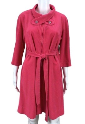 Peer Womens Vintage Robe Size 12 Pink 60s 70s Jewel Button House Coat ...