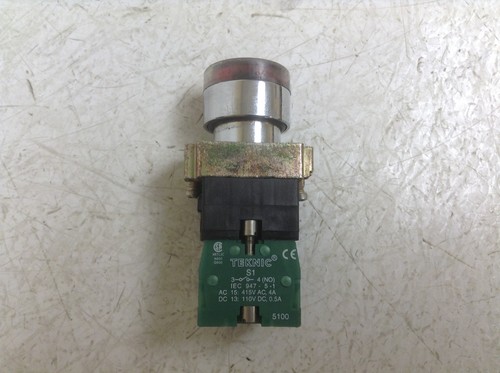 Teknic S1 Red Illuminated Momentary Push Button 2 LHB 2LHB (OK) | eBay