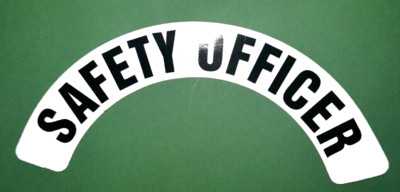 FIREFIGHTER HELMET DECALS CRESCENT (SAFETY OFFICER) | eBay