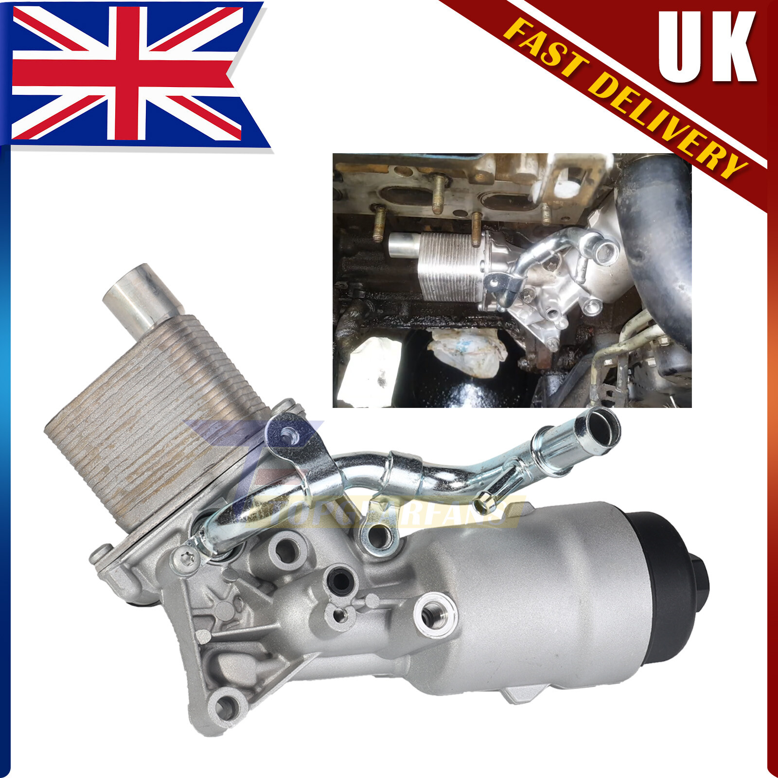 Oil Filter Cooler Housing 55566784 For Vauxhall Adam Zafira Astra Corsa ...