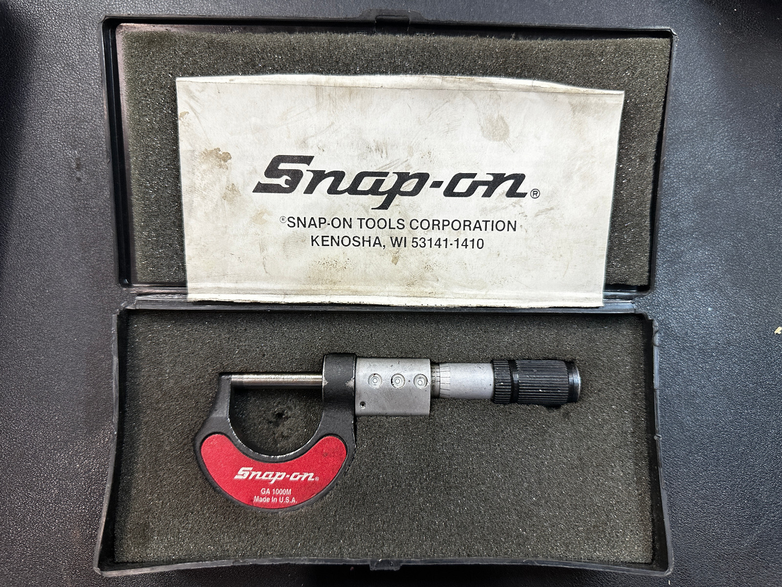 SNAP ON GA1000M Digital Read Micrometer 0-1" Capacity .0001" USA | eBay