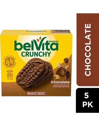〽️ New Exclusive Belvita Breakfast Crunchy Chocolate Biscuits 8.8oz (5 ...