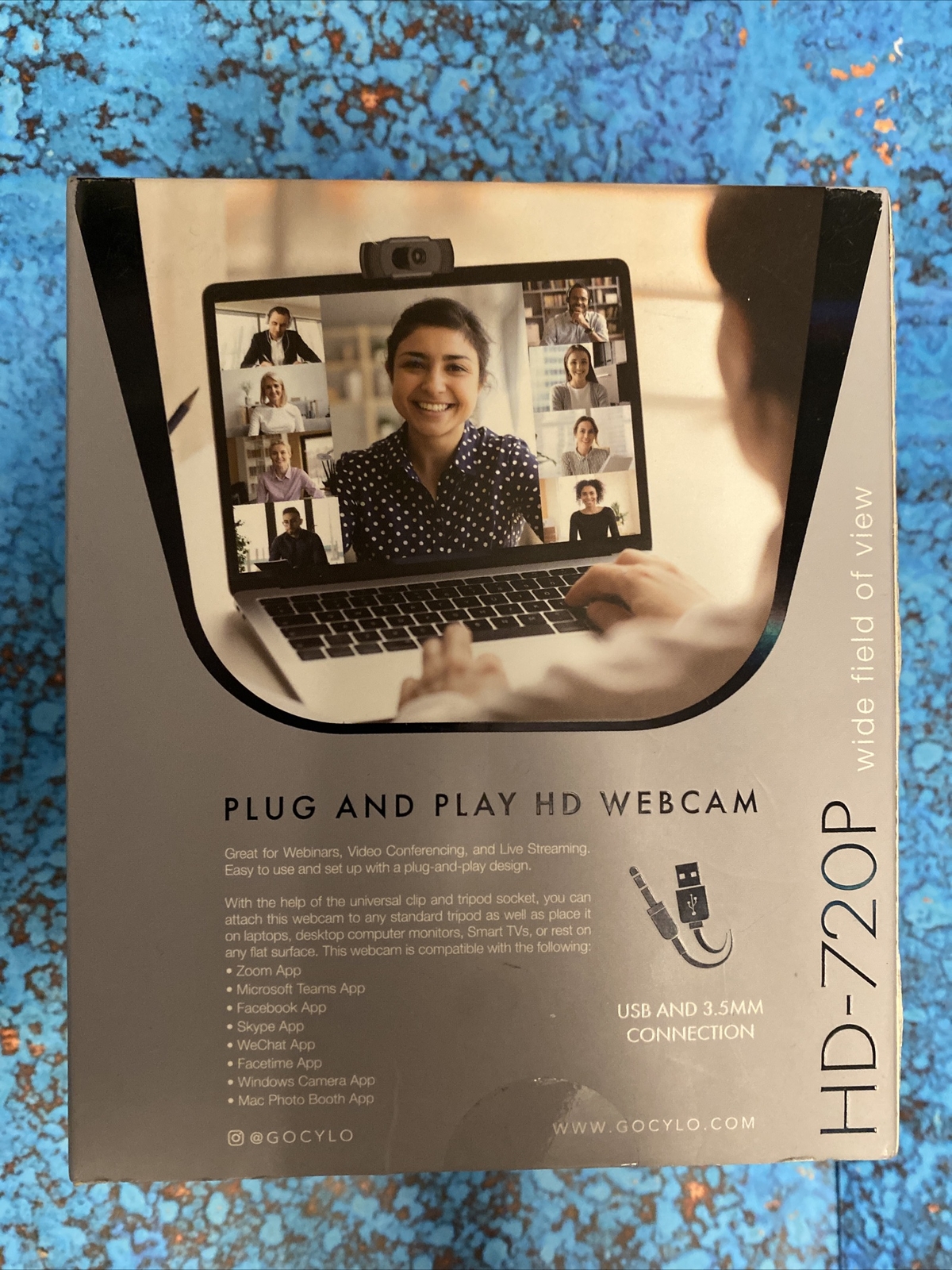 CYLO HD 720P PRO WEBCAM - Black Built In Mic Laptop Desktop Zoom ...