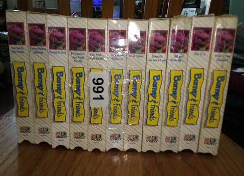 Barney & Friends~Time Life Lot (VHS-1992) Set of 12 Tapes~SOME VERY ...