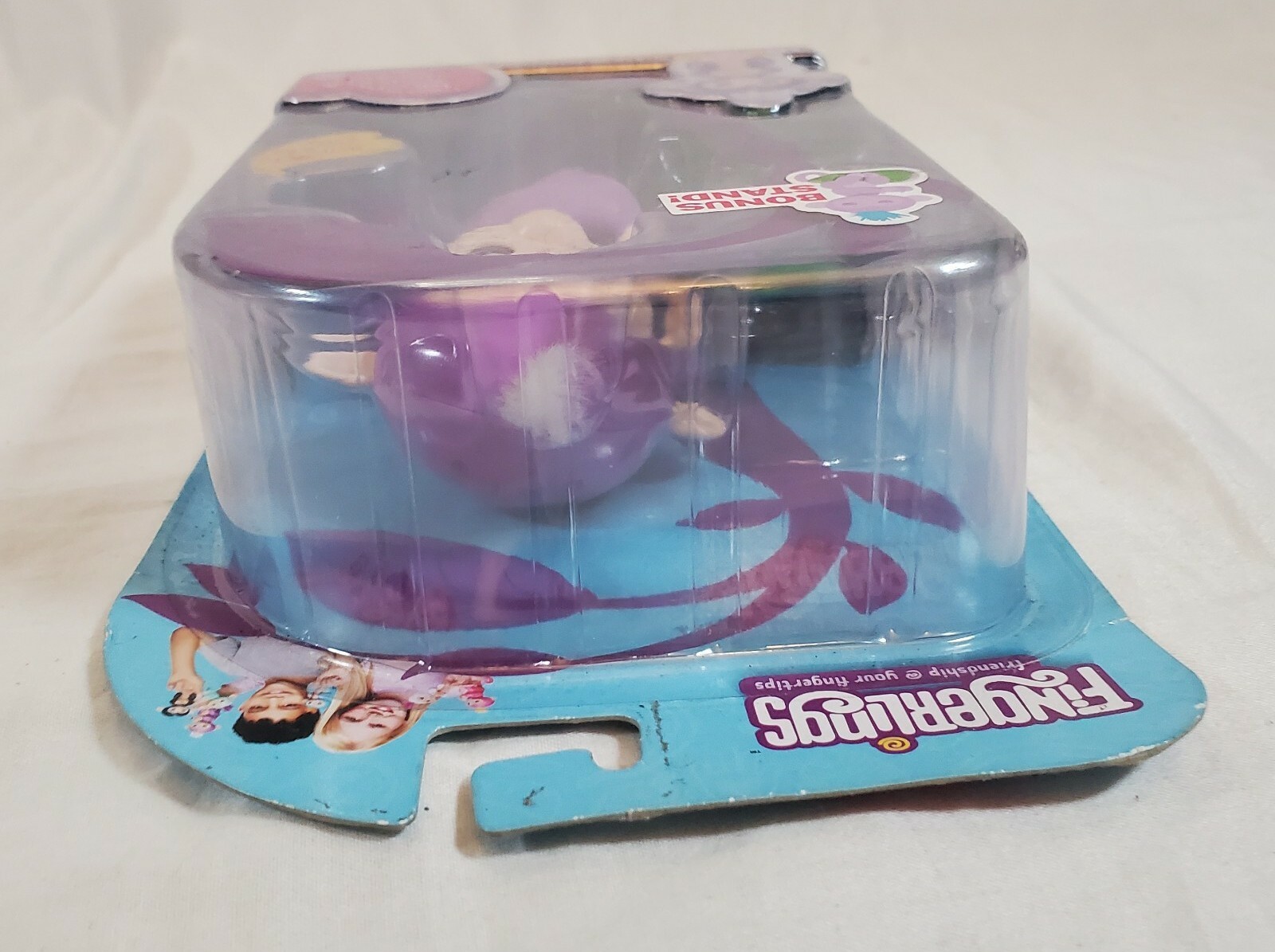 Fingerlings Purple Mia Baby Monkey Bonus Stand WowWee 100 Authentic for ...