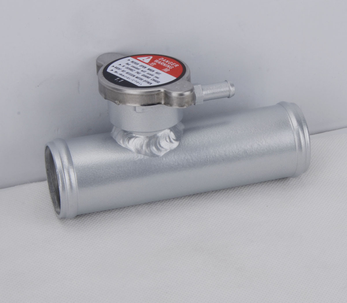 Universal 38mm 1-1/2" 130mm Aluminum In Line Radiator Hose Filler Neck ...