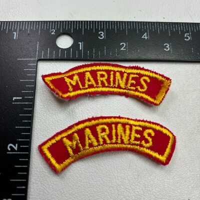 Vintage 2 Patches Bundle Lot USMC MARINES Tab Patch Lot (A little ...