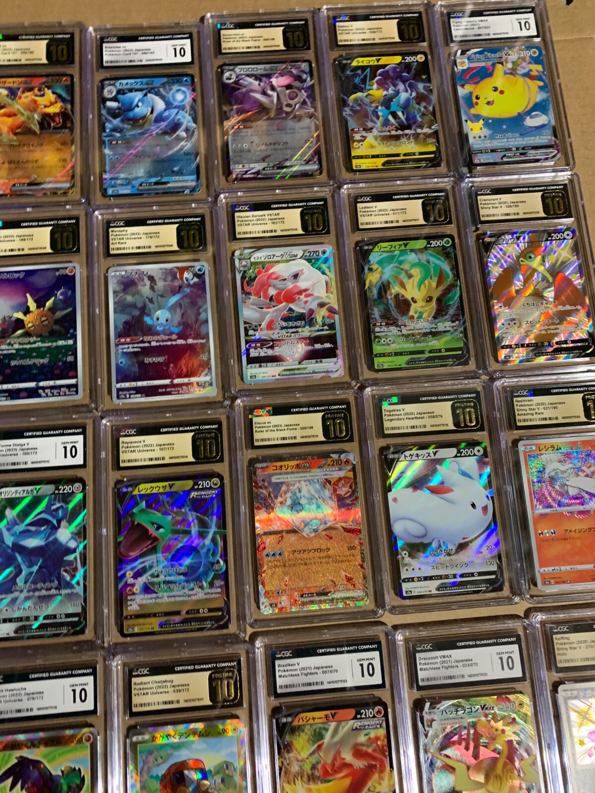 300 CGC 10 PRISTINE GEM MINT Graded Lot Pokemon Slab Bulk Wholesale IN ...