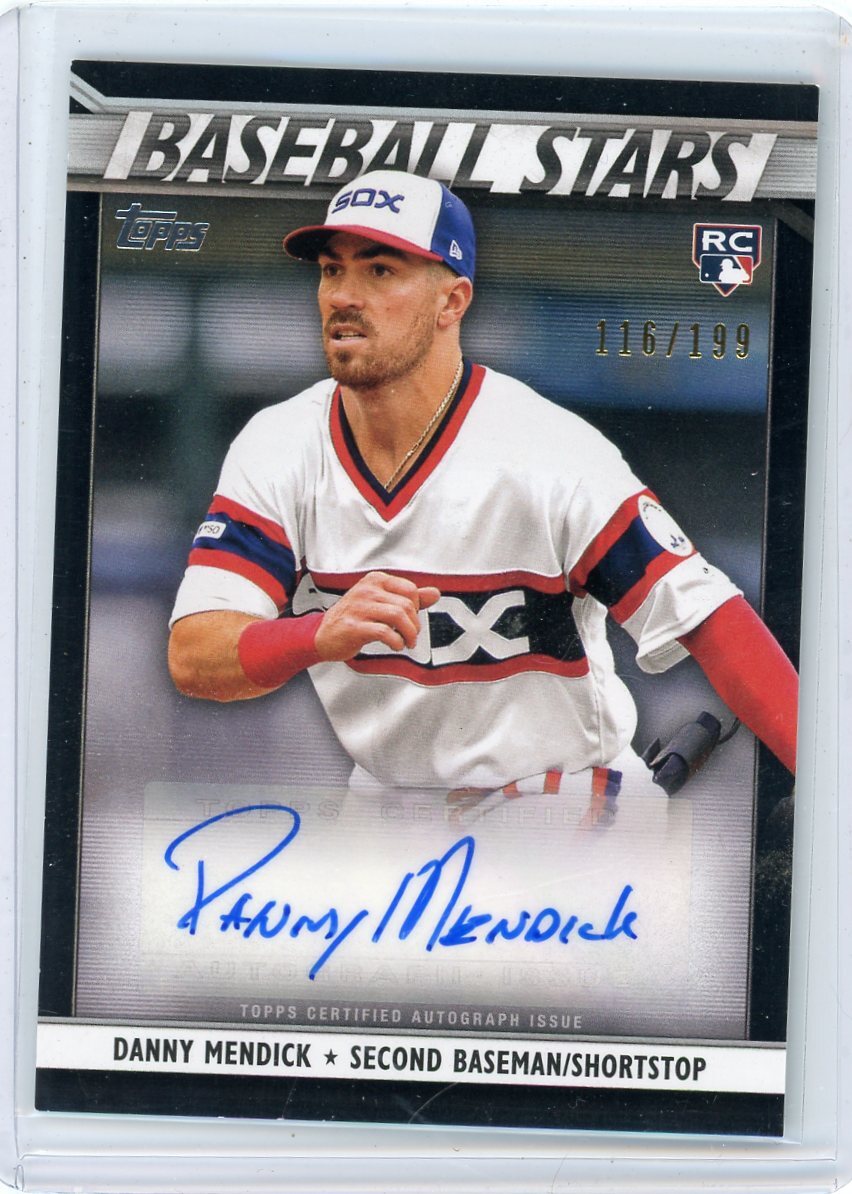 danny mendick 2020 topps series 2 rookie auto 116/199 white sox | eBay