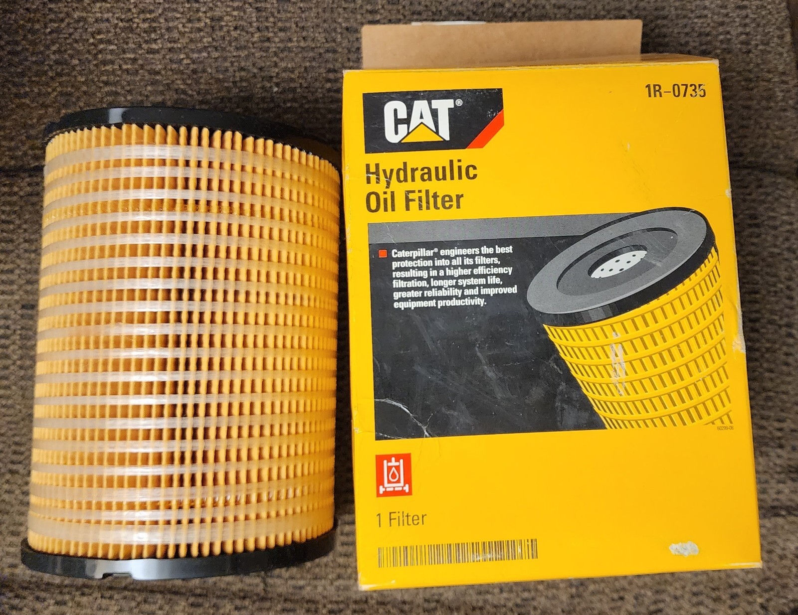 Caterpillar CAT 1R-0735 Hydraulic Oil Filter (shelf 19A) | eBay