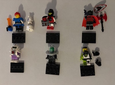 LEGO Minifigures CMF lot Space Batman Basil the Bat Lord Blacktron Ice ...