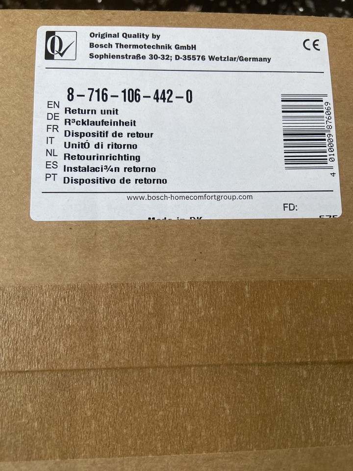 Worcester 87161064420 Return Manifold Sub Assy GENUINE SEALED PART ...