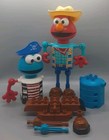 Kid K'Nex Elmo's Treasure Hunt Cowboy Adventure Building Set Talking ...