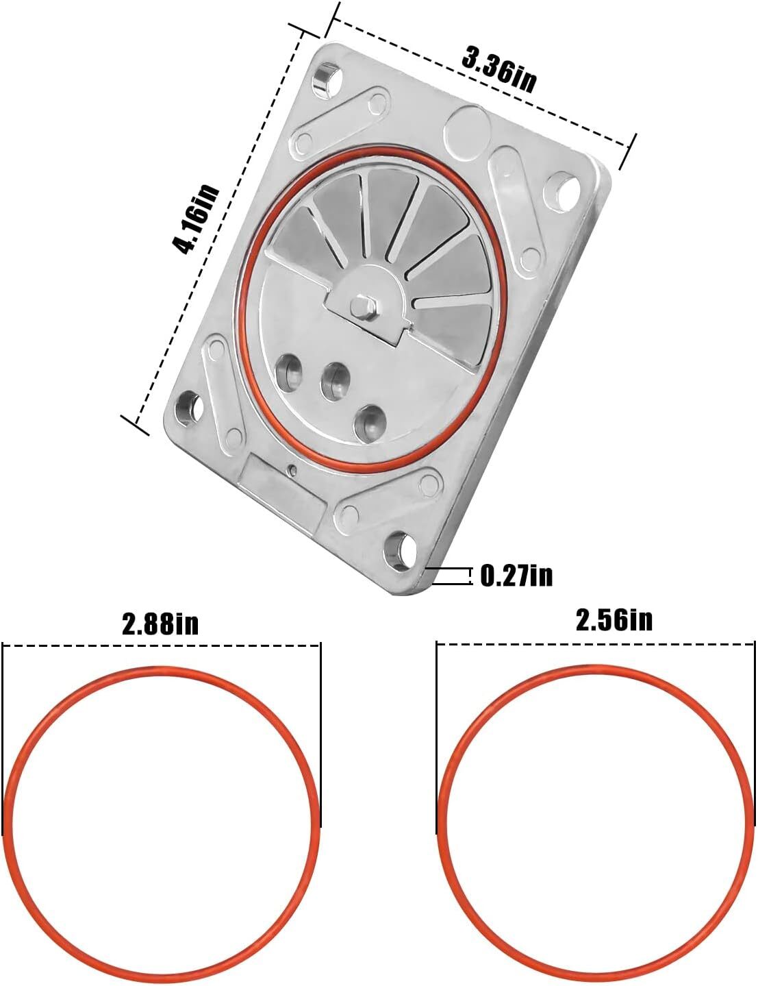 ZAC0032 Compressor Valve Plate Kit Ring Kit for Porter Cable Black ...