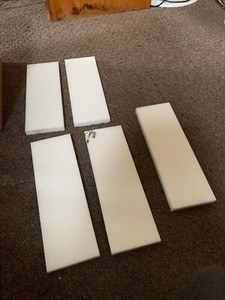 5/8" Delrin Block Natural Acetal Sheet Cnc Millstock Plastic 5002 (5pcs ...