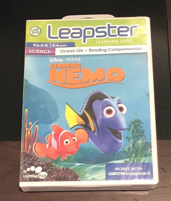 LEAP FROG LEAPSTER FINDING NEMO LEARNING GAME-4-6 YEARS-NEW ...