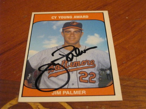 Jim Palmer Autographed Baseball Card JSA Auction Cert | eBay