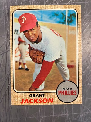 1968 TOPPS #512 GRANT JACKSON PHILADELPHIA PHILLIES BASEBALL CARD NM/MT ...