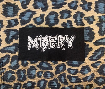 Misery "Logo" DIY Patch- Punk Crust Black Flag Off Leftover Crack Oi | eBay