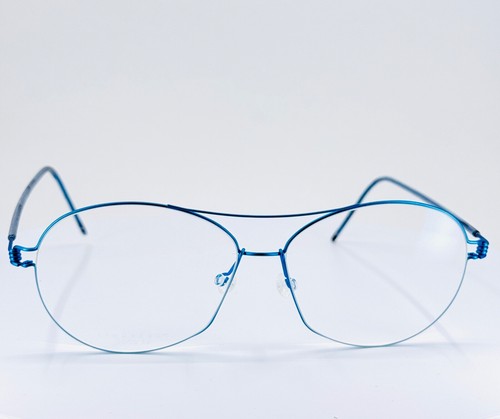 LINDBERG TITANIUM COCO K228/80 006/13C21 Teal Aviator Eyeglasses 54-13 ...