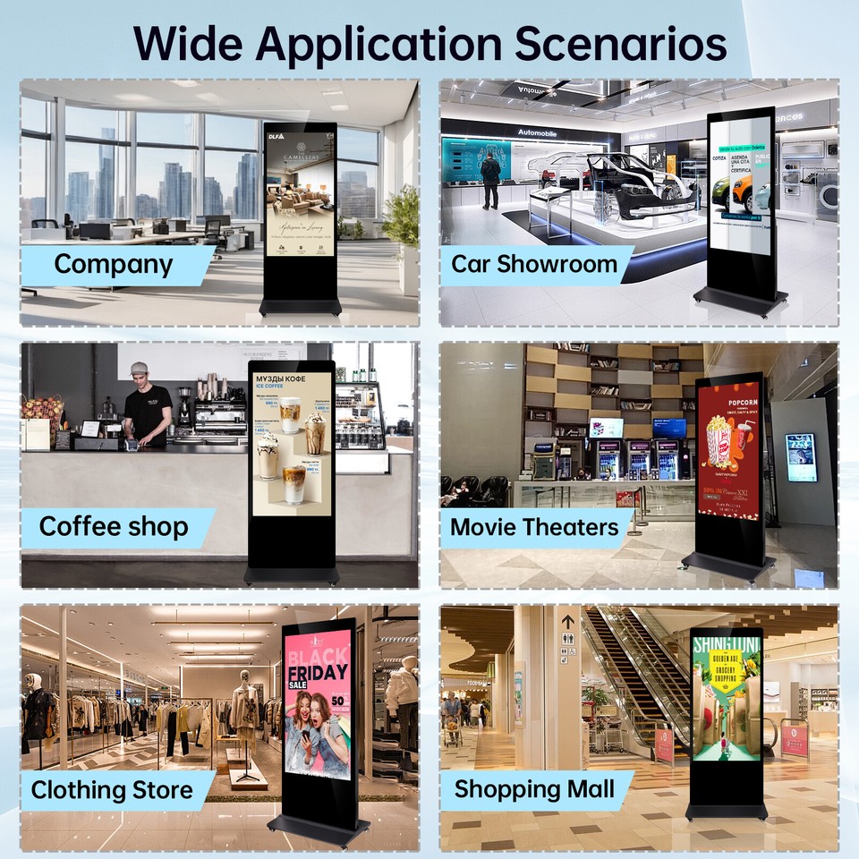 43 In Indoor Floor Standing Digital Signage Advertising Display Kiosk ...