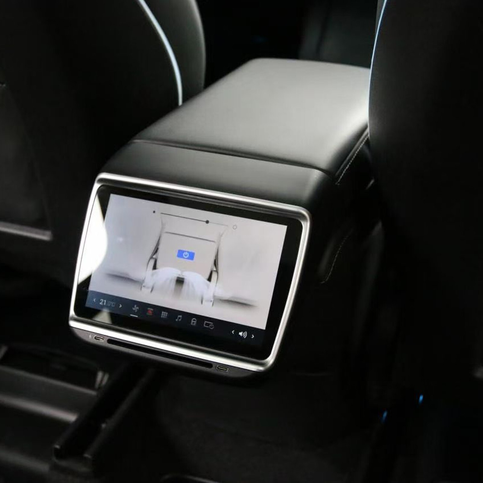 7.2 inch Rear Seat Touch Screen Entertainment System Control for Tesla ...
