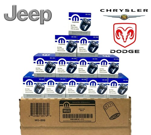 12 OEM Genuine Mopar Oil Filter MO-899 Chrysler Dodge Jeep 4884899AB ...