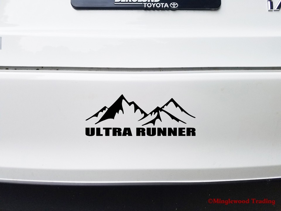 ULTRA RUNNER Vinyl Decal - Running 50K 50M 100K 100M Trail - Die Cut ...