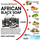 Raw African Black Soap Bar 2 lbs. Natural Pure Unrefined Skin Body Face ...
