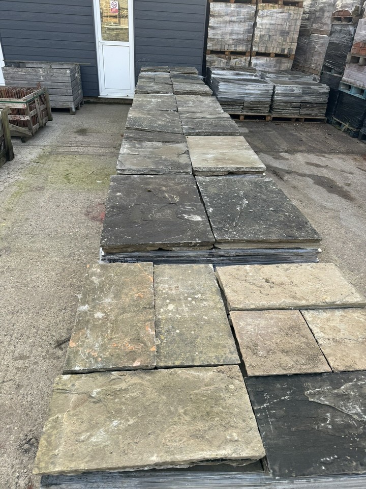 reclaimed Indian sandstone Paving Slabs | eBay