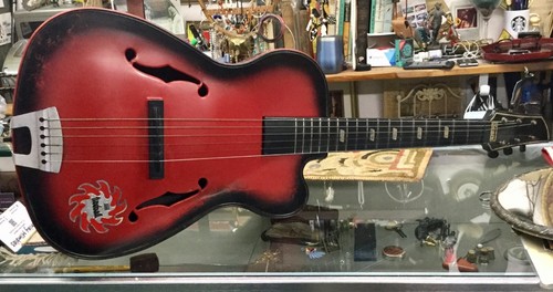 Vintage Sears Fireball Plastic Guitar | eBay UK